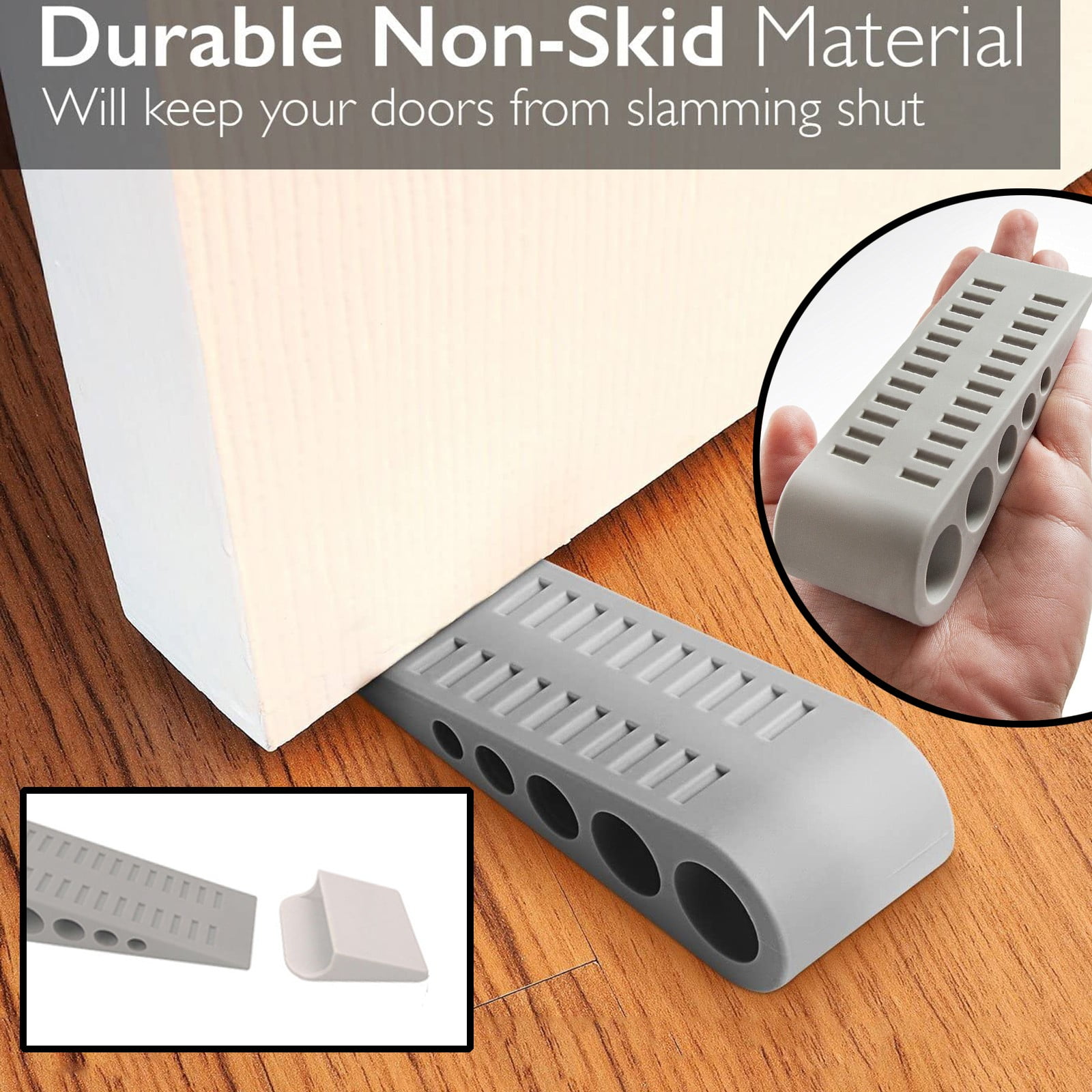 Fufafayo under $5 Door Stopper, Door Stopper Heavy Duty Wedge, 3PC ...