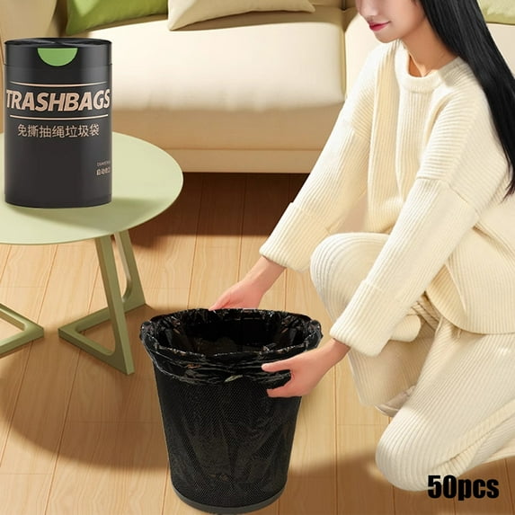 Fufafayo under $5 Drawstring Trash Bags, Drawstring Garbage Bags, Leak ...