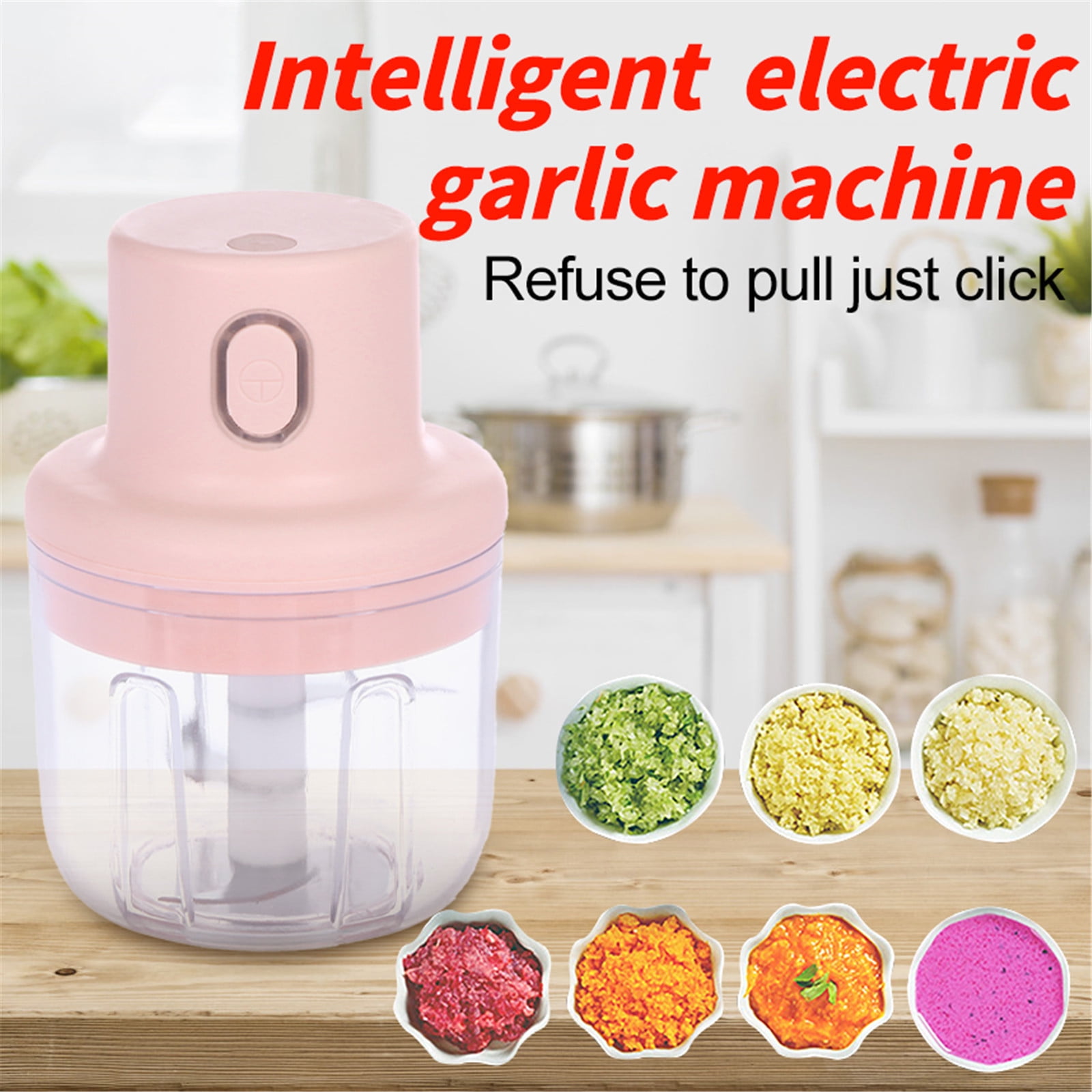 Fufafayo under $5 Food Chopper, Mini Food Chopper, USB Rechargeable ...