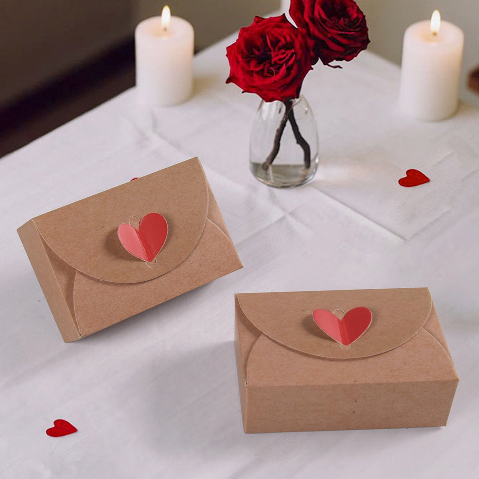 Fufafayo under $5 Heart Candy Box, Heart Shaped Paper Candy Boxes, Set ...