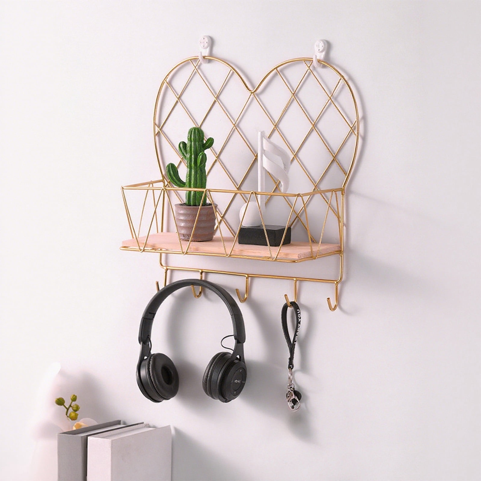 Fufafayo under $5 Heart Wall Shelf, Floating Storage Shelf, Romantic ...