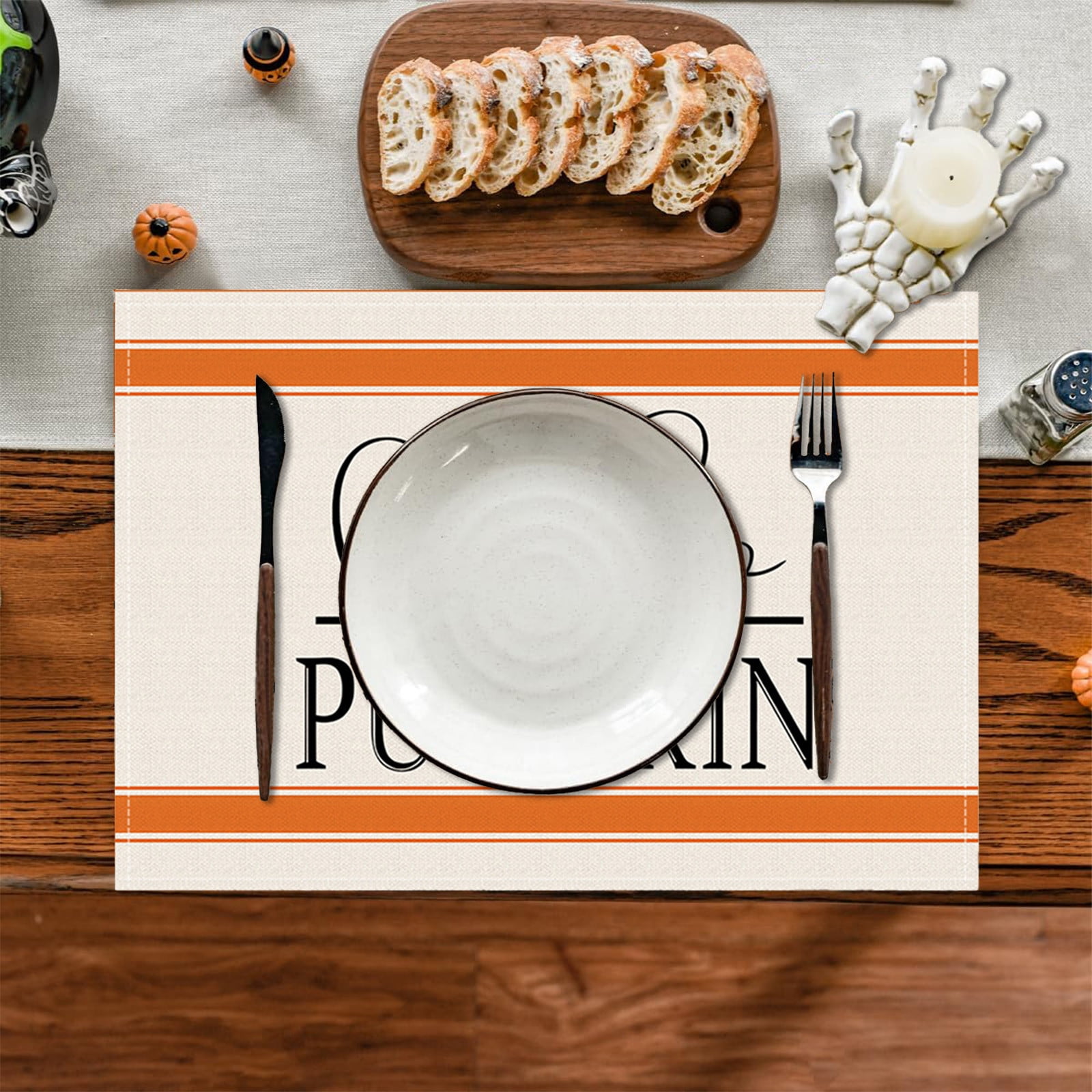Fufafayo under $5 Placemats Set of 4, Thanksgiving Day Plastic Table ...