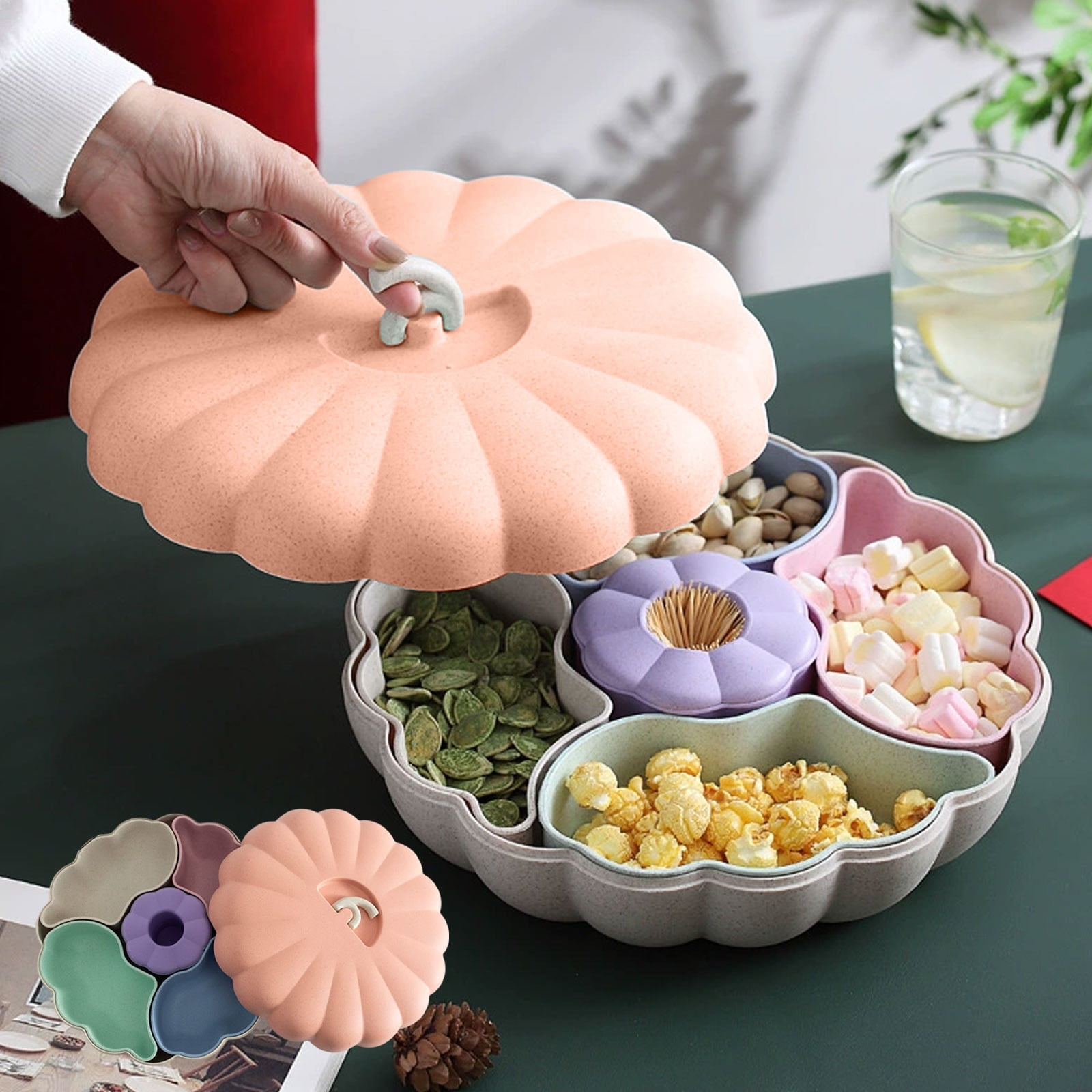 Fufafayo under $5 Snack Storage Box, Snack Containers, Flower Shape ...