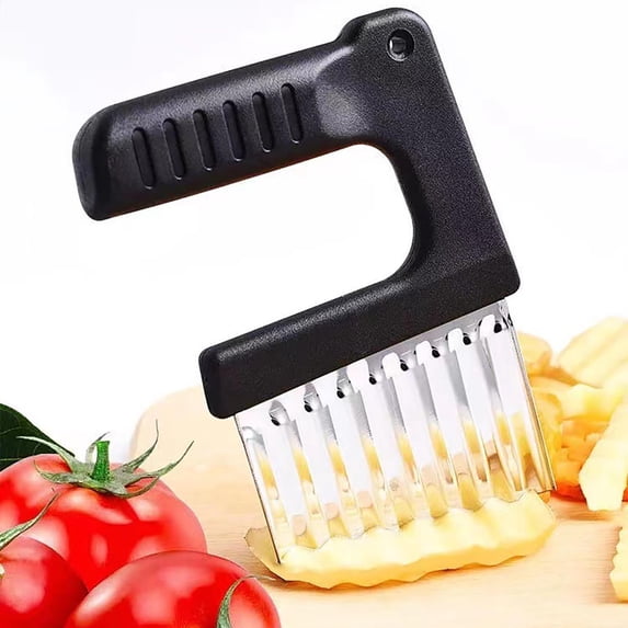 Fufafayo under $5 Vegetable Cutter, Wavy Crinkle Cutter, Stainless ...