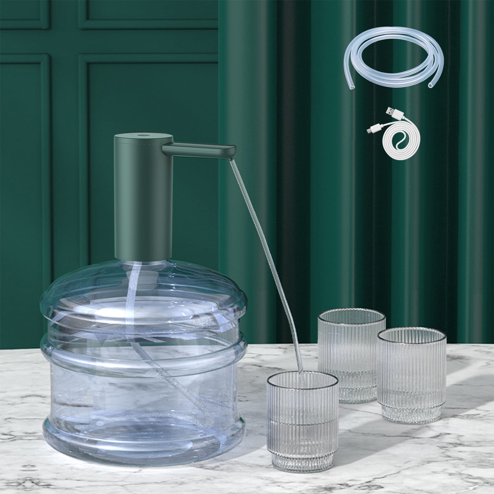 Fufafayo under $5 Water Dispenser, Portable Water Bottle Pump, Desktop ...