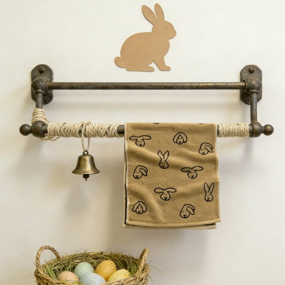 Fufafayo Easter Towel, Towel, Easter Bunny Jacquard Towel, Extra Thick ...