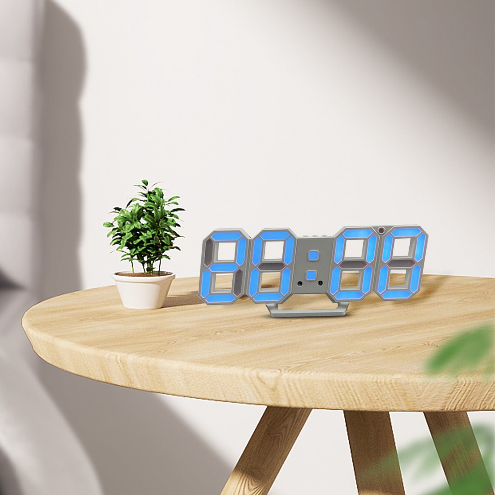 Fufafayo Savings Digital Alarm Clock Automatic Photosensitive Digital Clock 3 D Electronic Clock ...