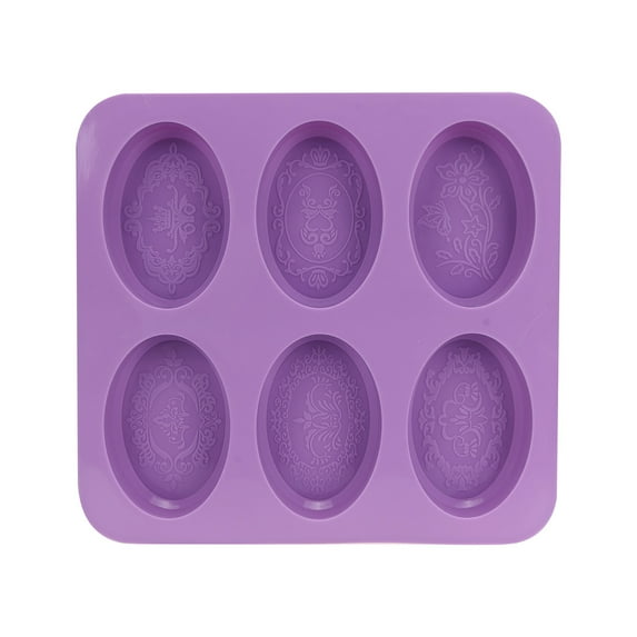 Fufafayo Soap Making Molds, Silicone Soap Molds, DIY Oval Soap Making ...