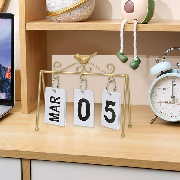 Fufafayo Tabletop Calendar, Tabletop Calendar, Reused Metal Ornament ...