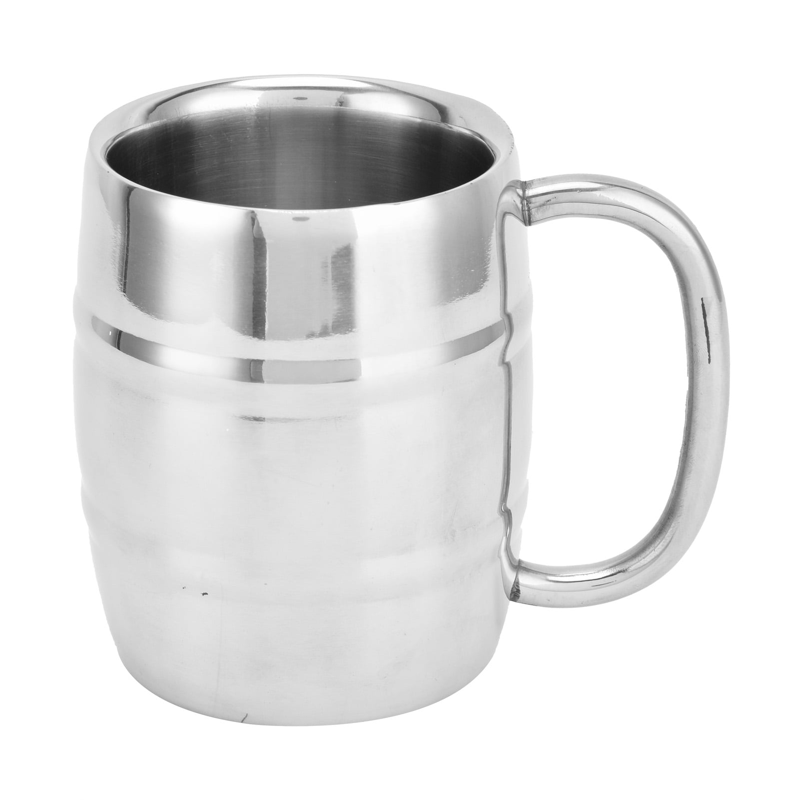 Fugacal 300ml Beer Mug Stainless Steel Double Layer Drinking Water Cup ...