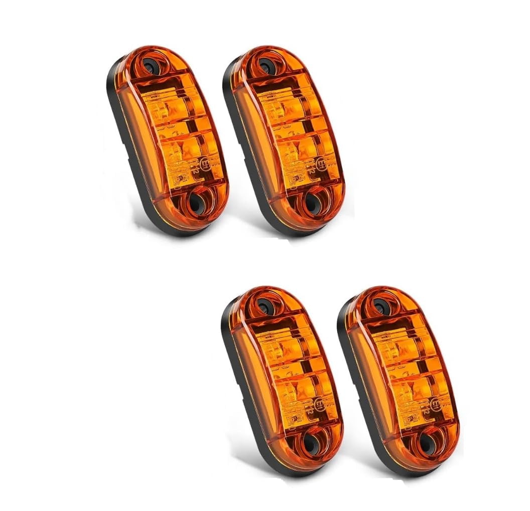 Fugedox 4 Pcs 2.5 MMF7 Inch 9-30V side tail lights, 2 Diode Waterproof ...
