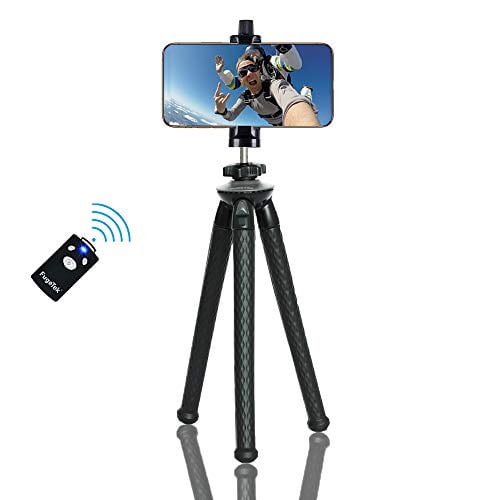 Fugetek Flexible Phone Camera Tripod Stand Holder, with Bluetooth ...