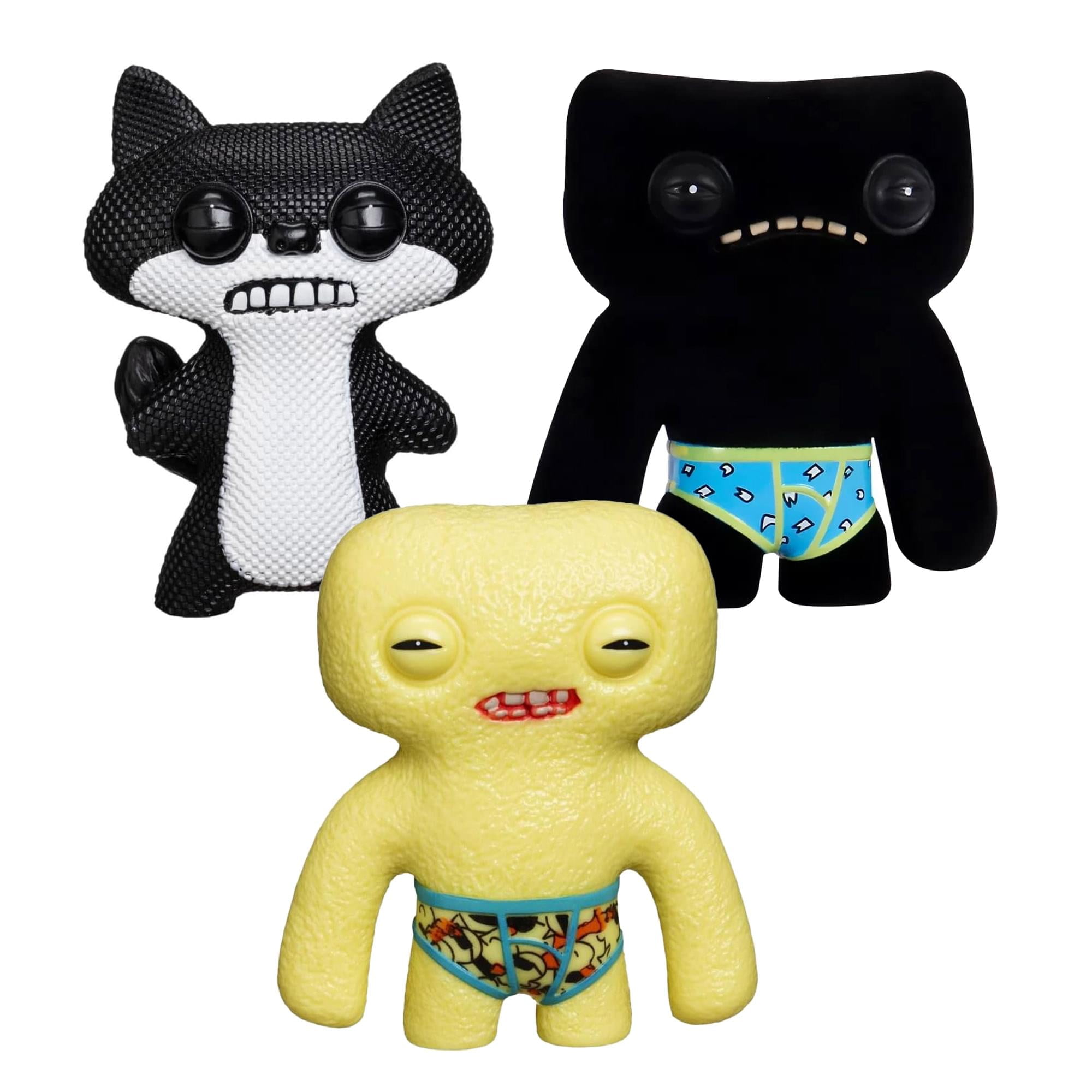 Fuggler 2.5 Inch Figure 3-Pack | Black/White, Yellow, Black - Walmart.com