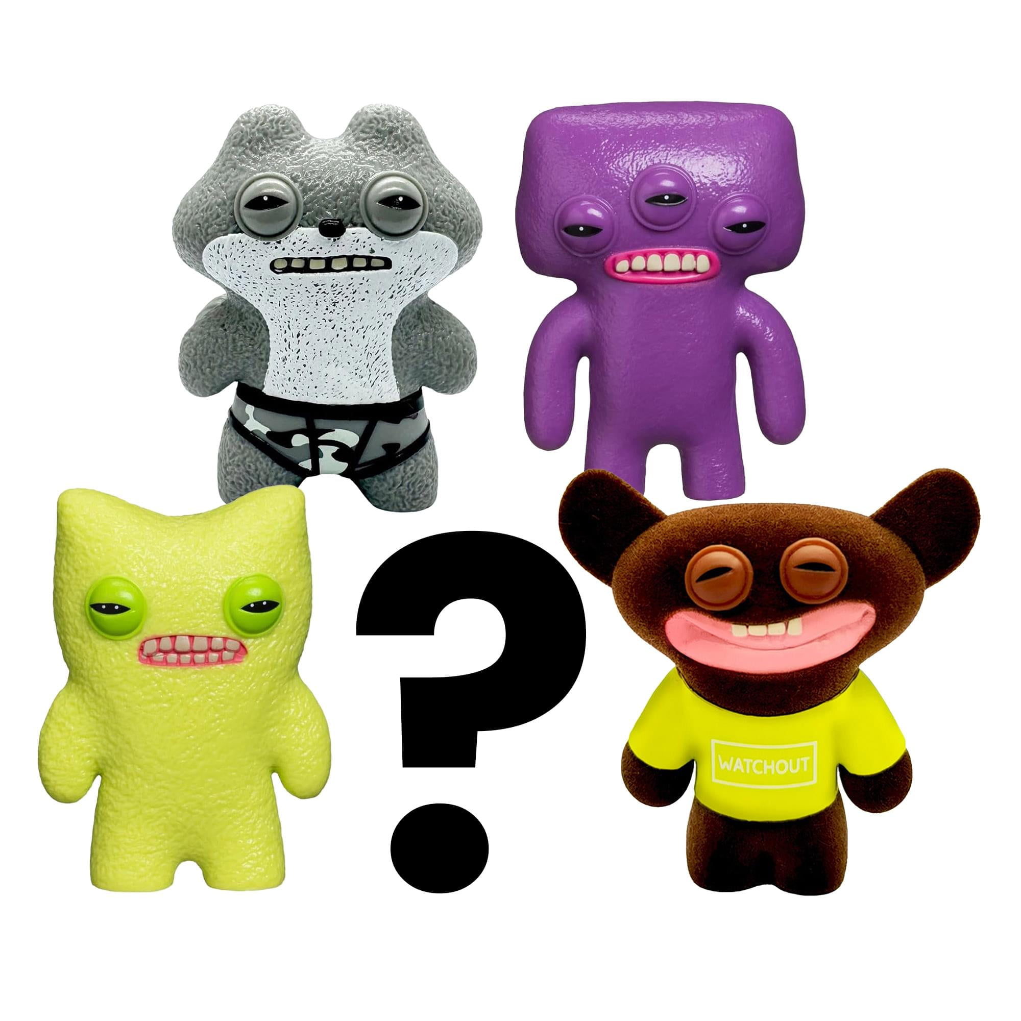 Fuggler 2.5 Inch Figure 5-Pack | Dark Purple, Gray/White, Green, Yellow ...