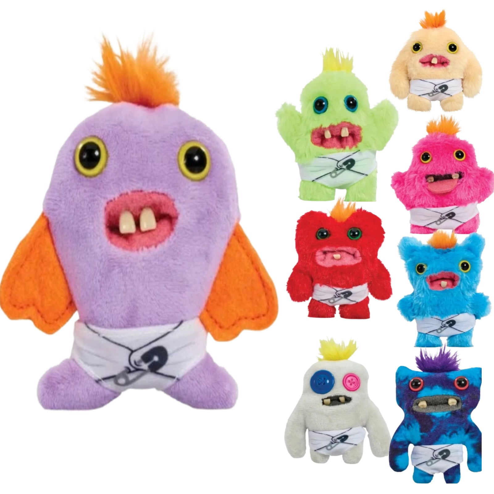 Fuggler 4" Stuffed Animals - Funny Ugly Monster Plush Toys - Fuggler ...
