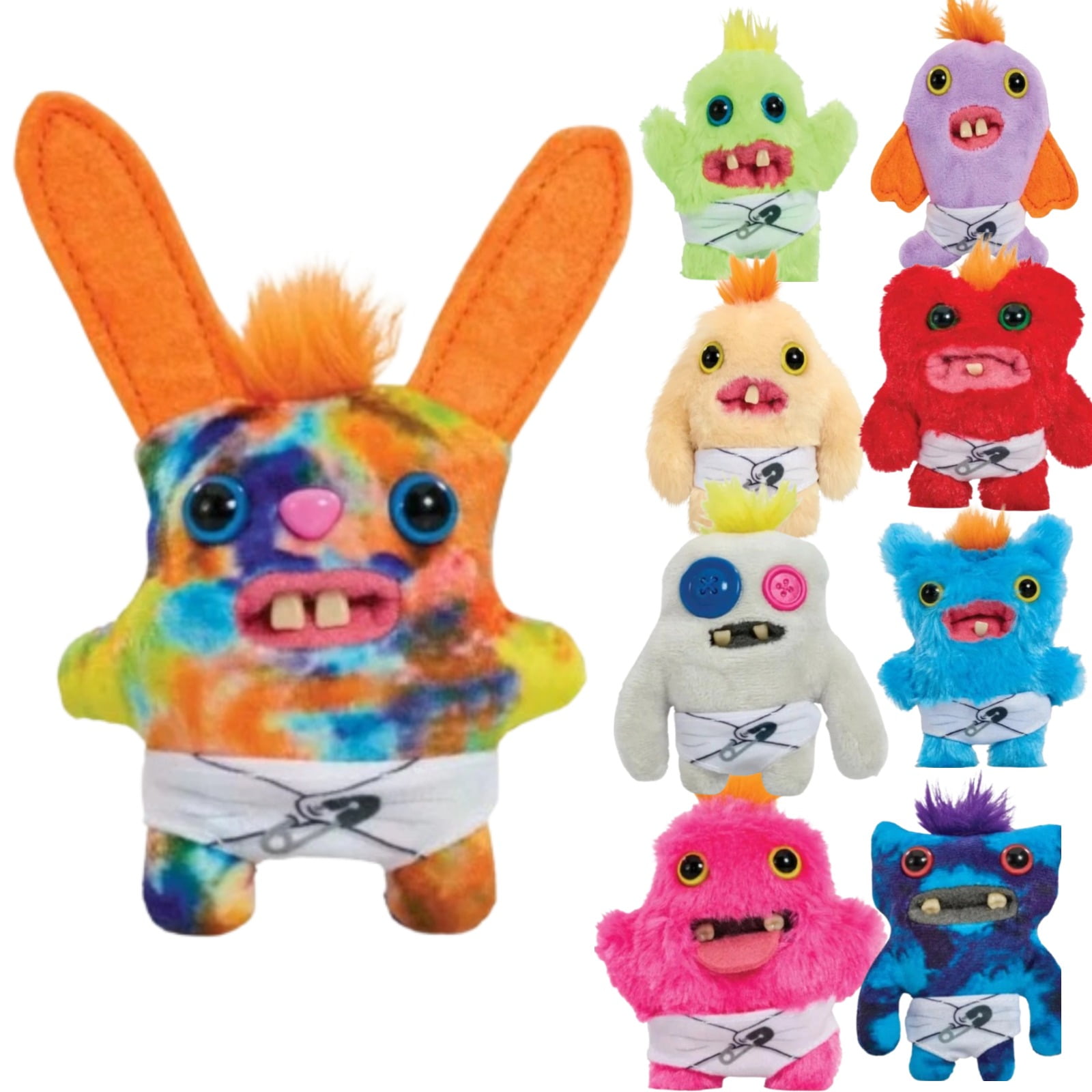 Fuggler 4" Stuffed Animals - Funny Ugly Monster Plush Toys - Fuggler ...