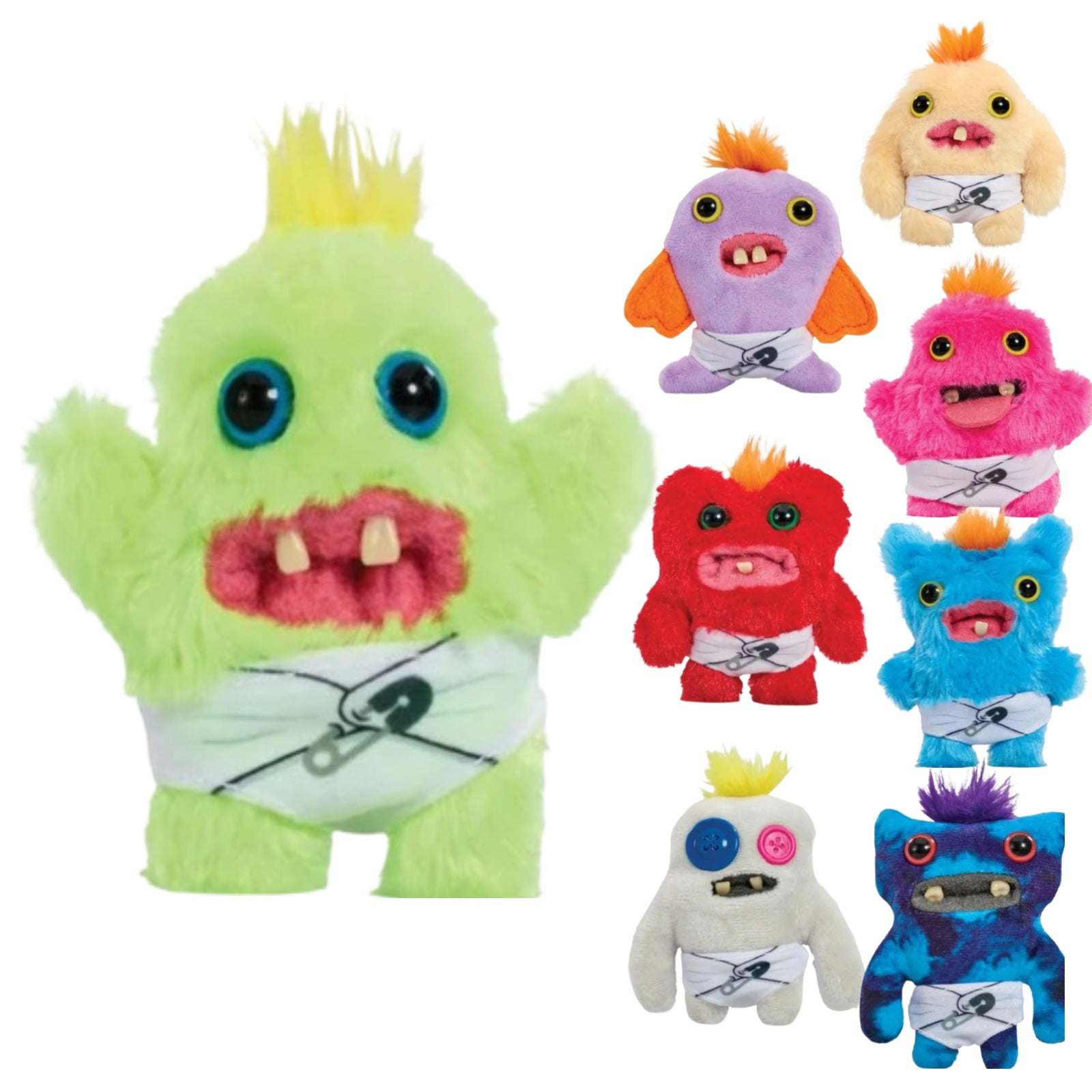Fuggler 4" Stuffed Animals - Funny Ugly Monster Plush Toys - Fuggler ...