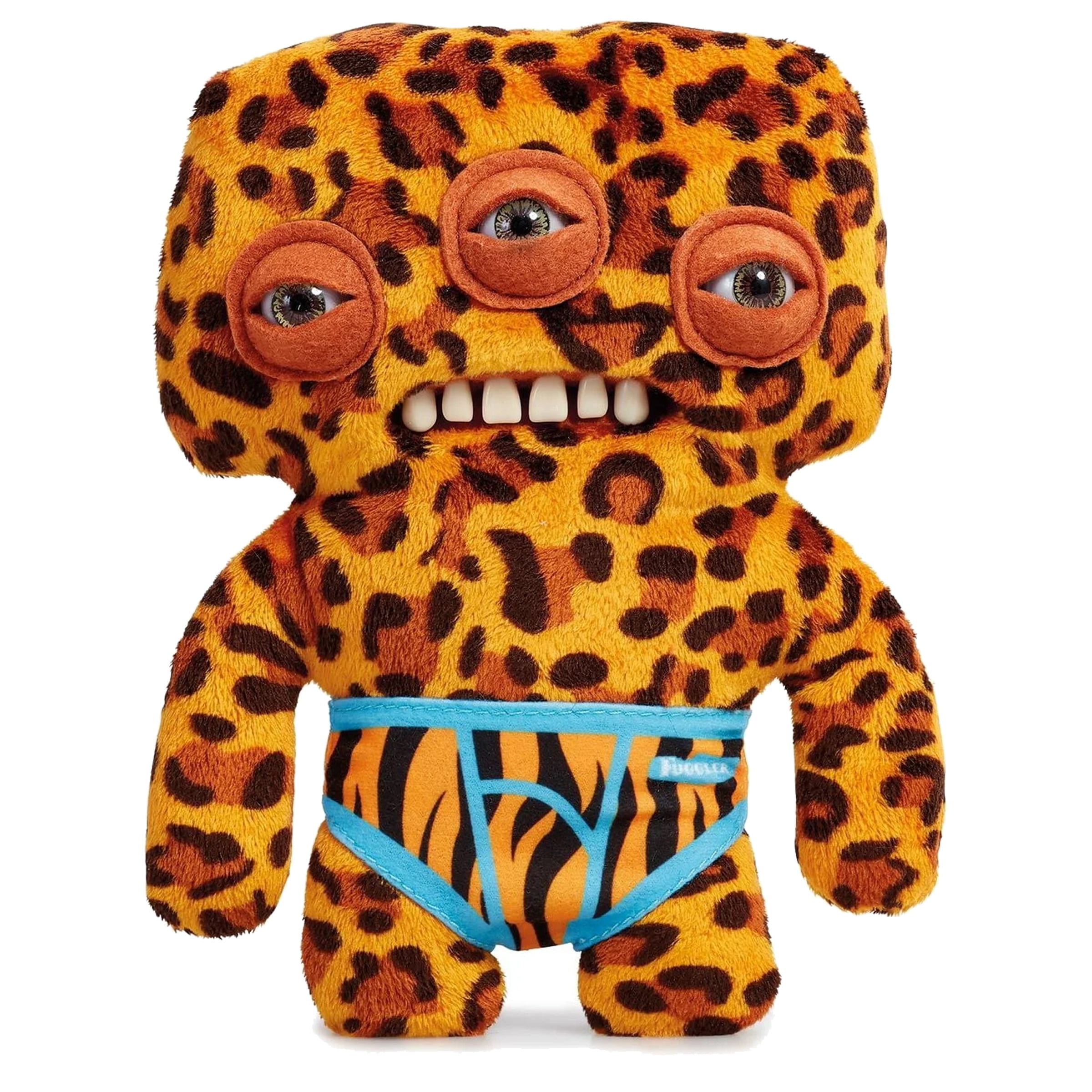 Fuggler Budgie Leopard Skin Annoyed Alien - Plush Monster in Underwear ...