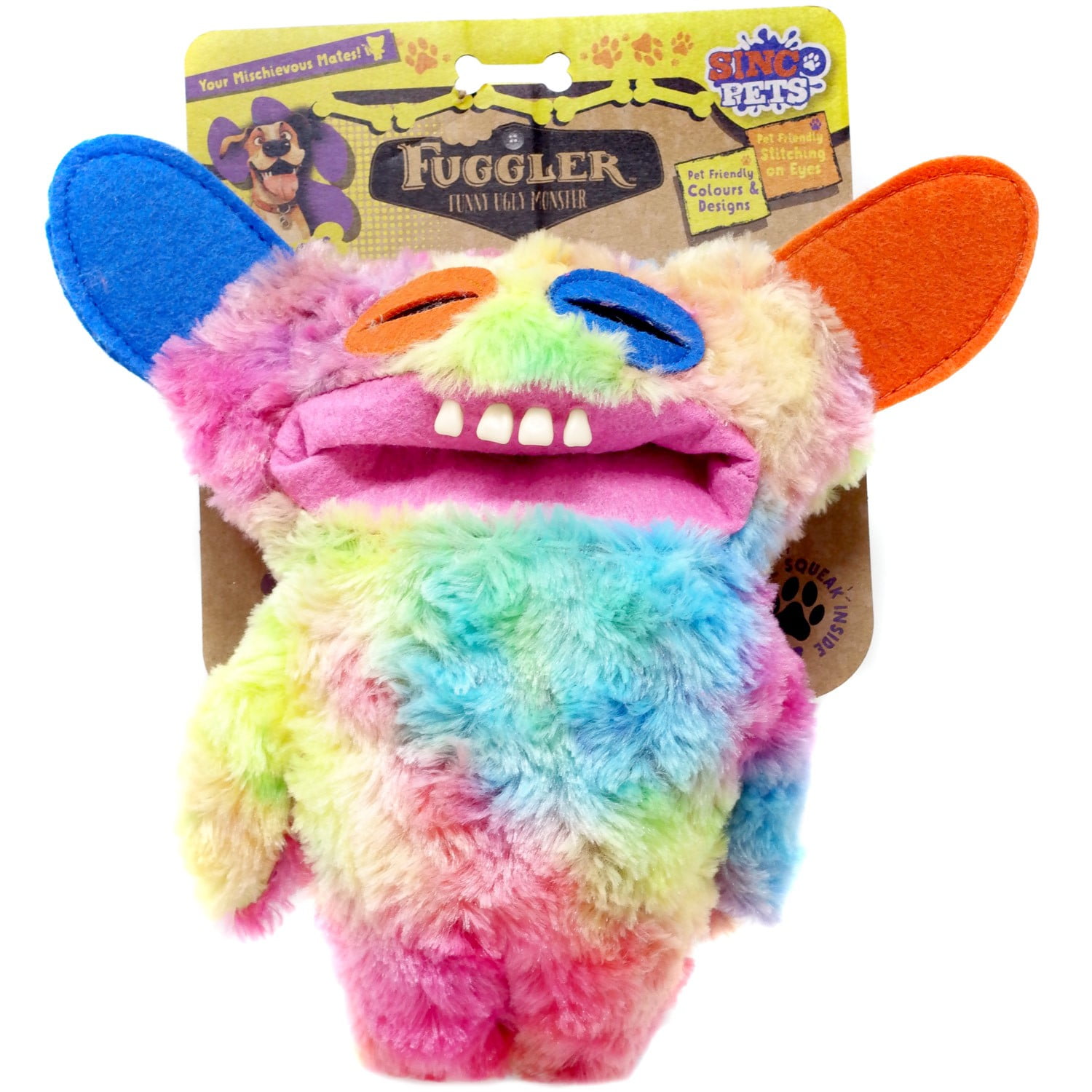 Fuggler Dog Toy (Rainbow, RANDOM CHARACTER) - Walmart.com
