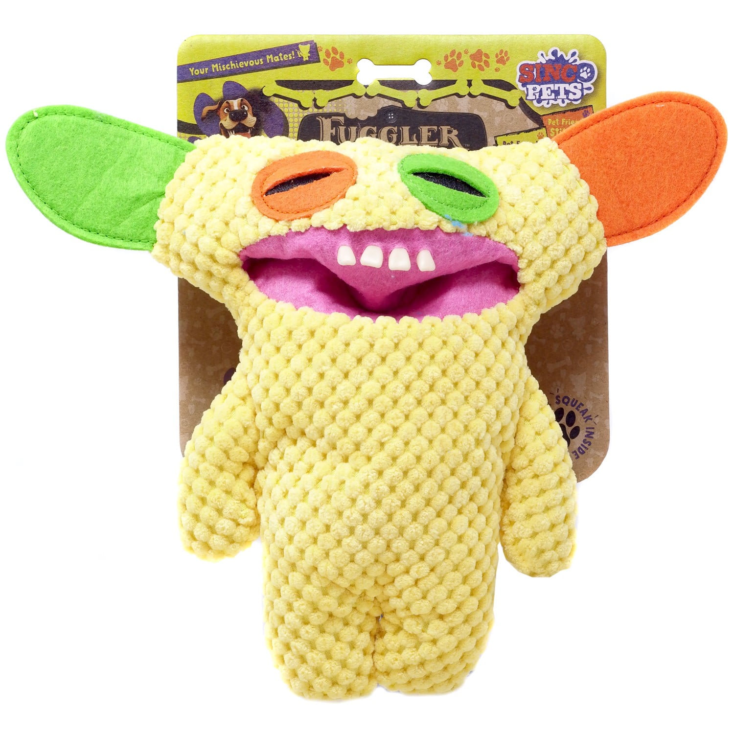 Fuggler Dog Toy (Yellow, RANDOM CHARACTER) - Walmart.com