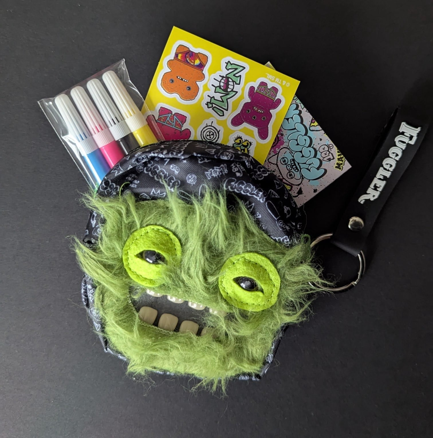 Fuggler Green Mini Backpack [Notebook, Stickers, Keyring & Markers ...