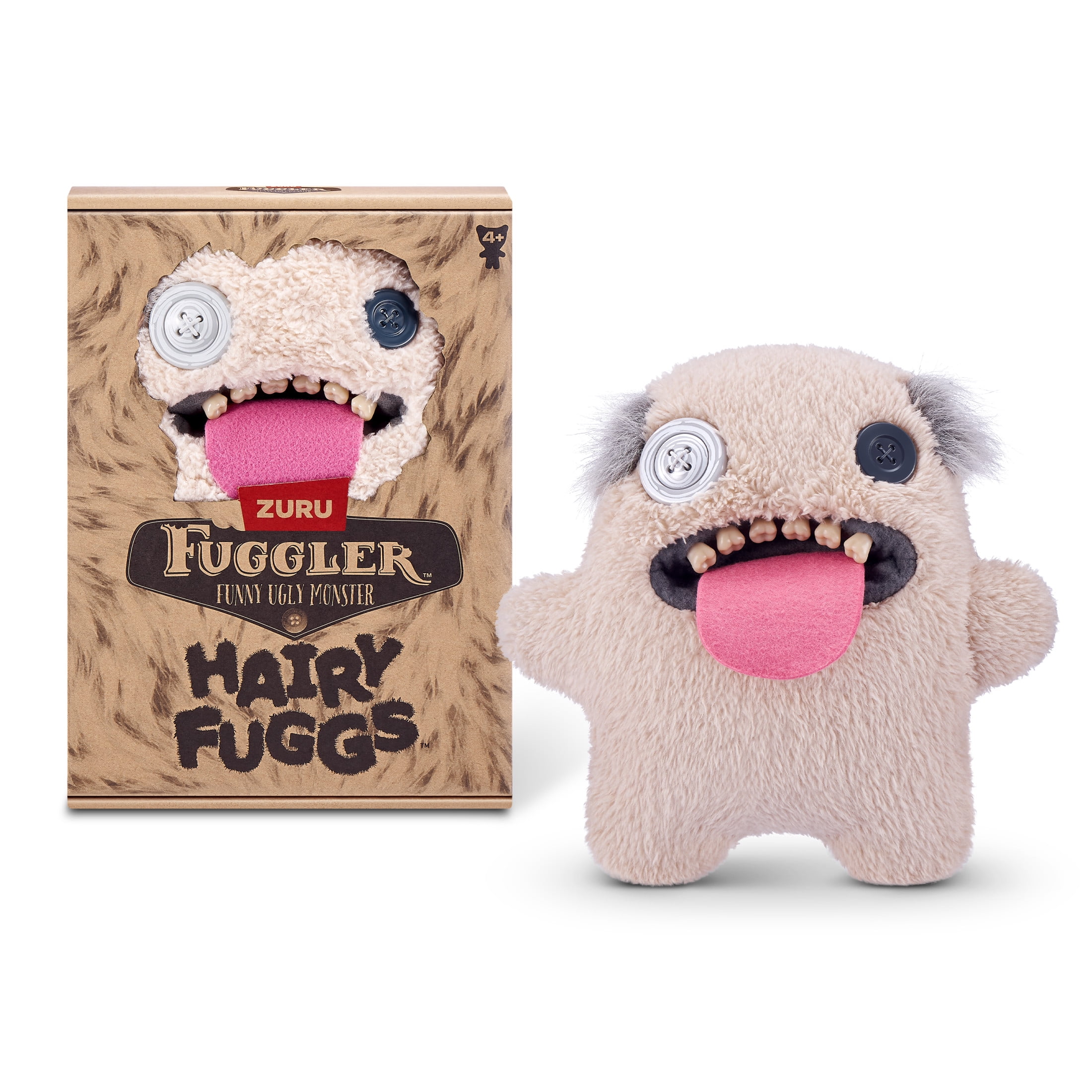 Fuggler Hairy Fuggs 9 inch (Oogah Boogah - Balding Grey), Ugly Monster ...
