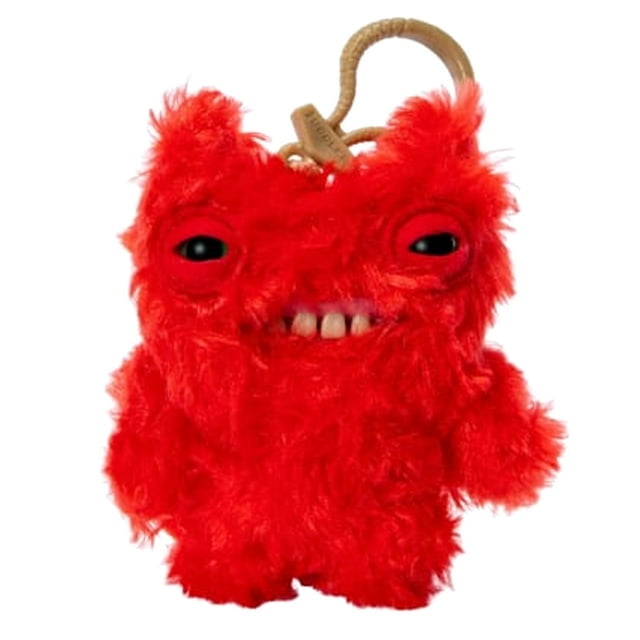 Fuggler Funny Ugly Monster Plush Keychain, Red Clip-On Backpack ...