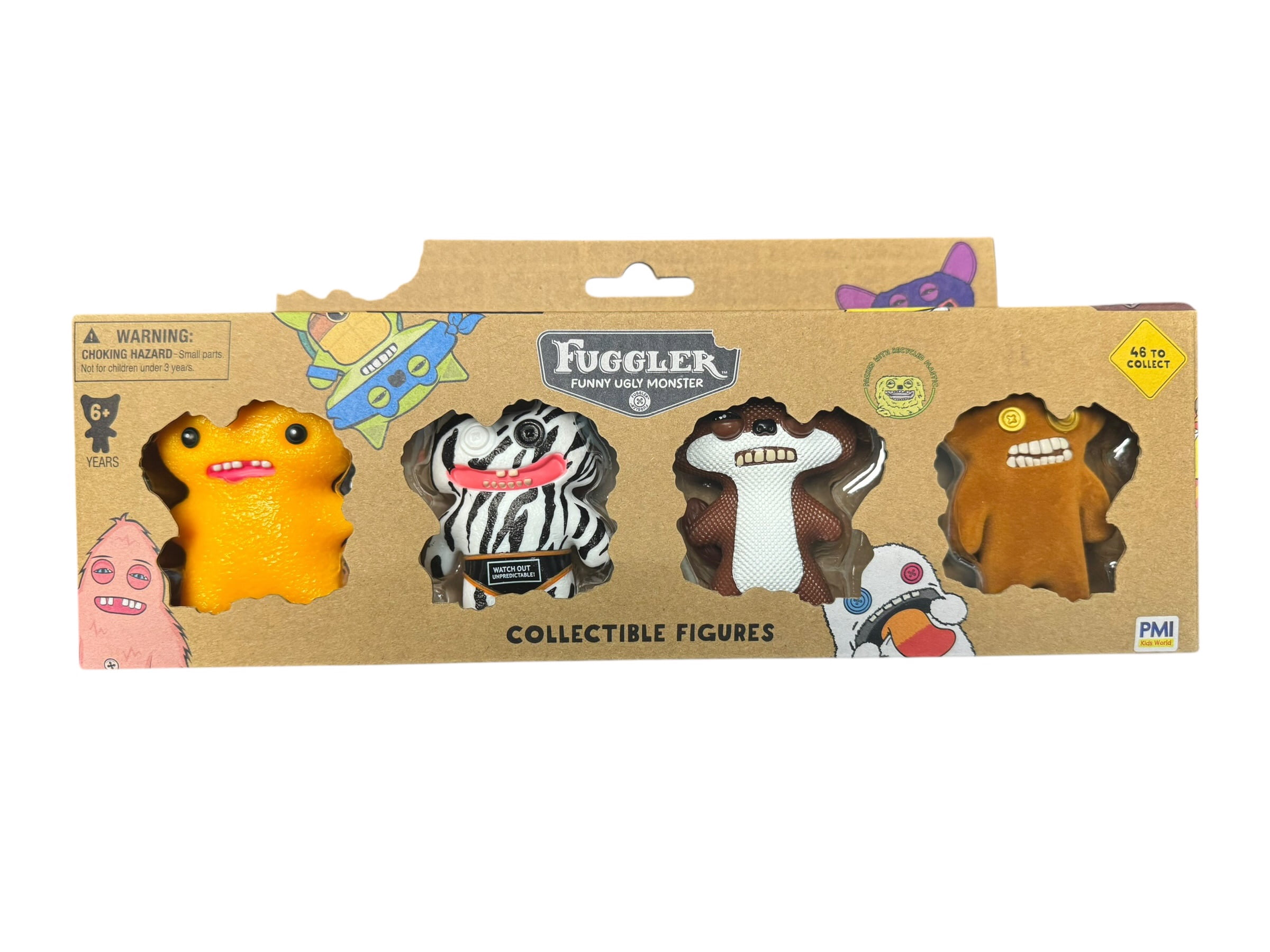 Fuggler Series 2 Collectible Figures 4-Pack, 2.5" Figures, Gaptooth ...