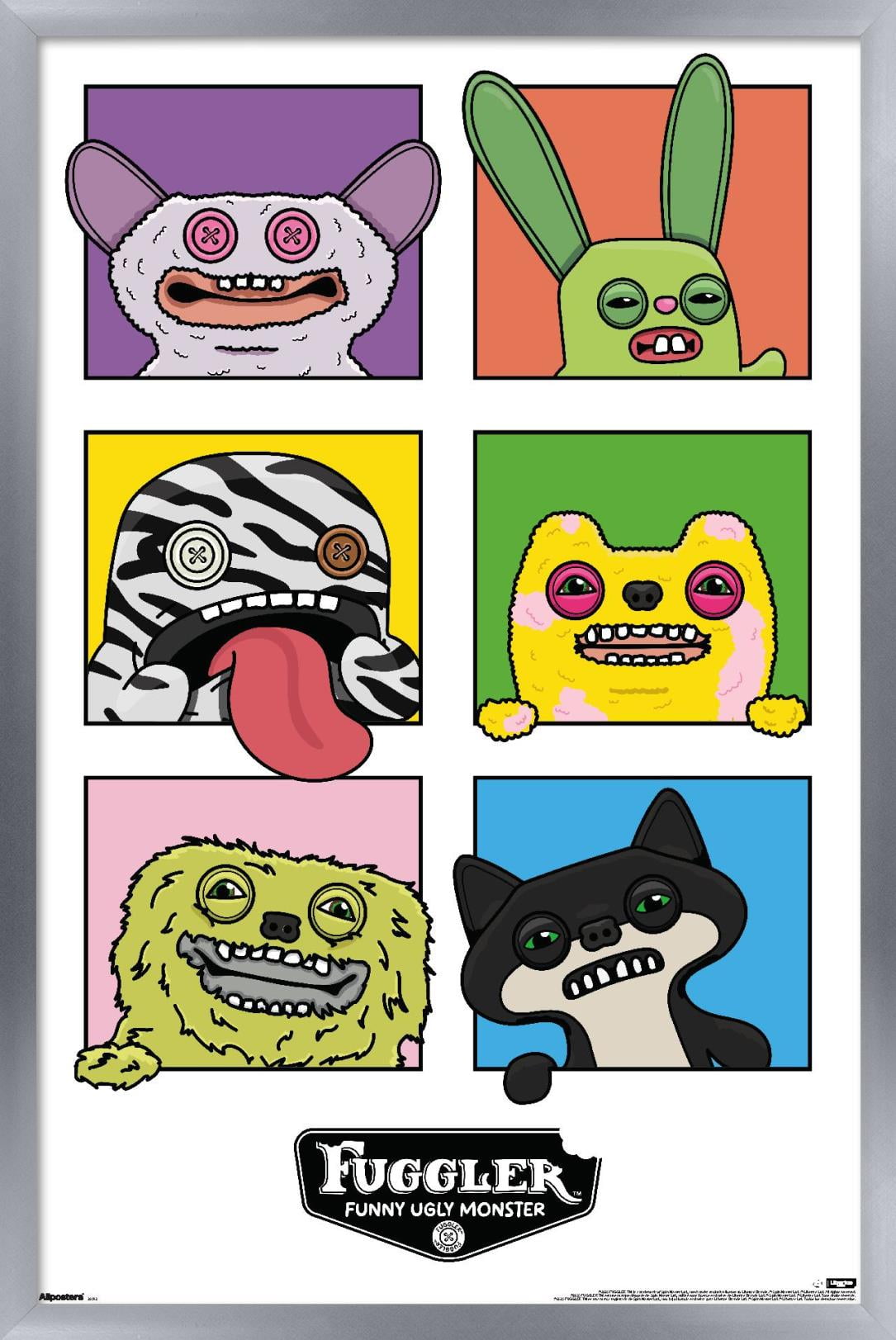 Fuggler - Squares Wall Poster, 14.725" x 22.375" Framed - Walmart.com