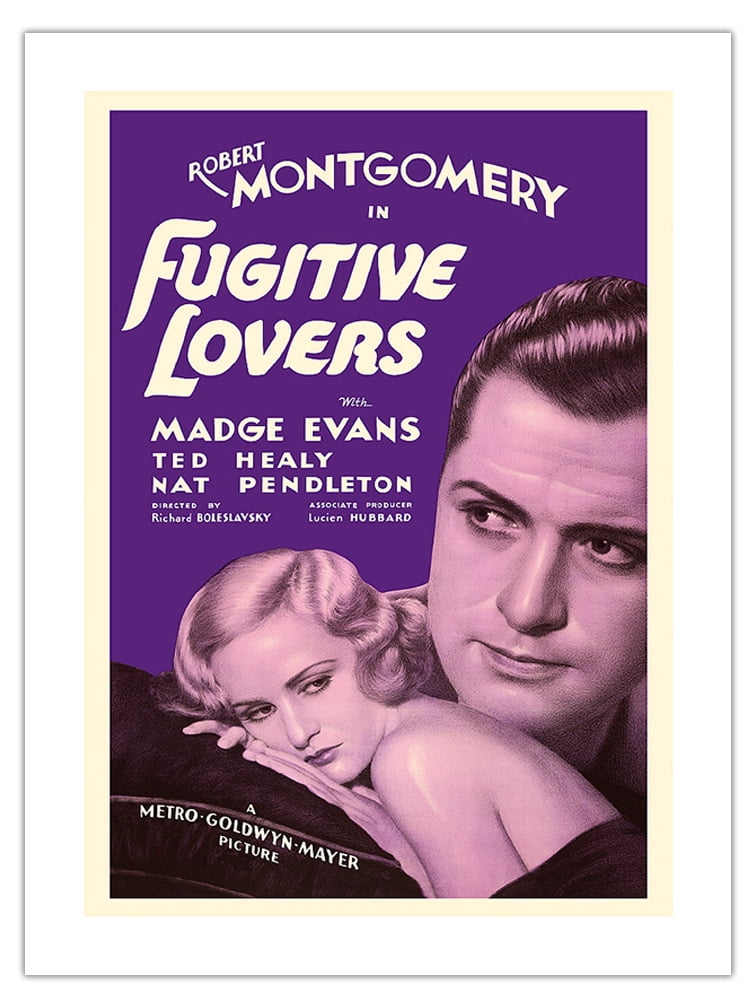 Fugitive Lovers - Starring Robert Montgomery & Madge Evans - Vintage ...