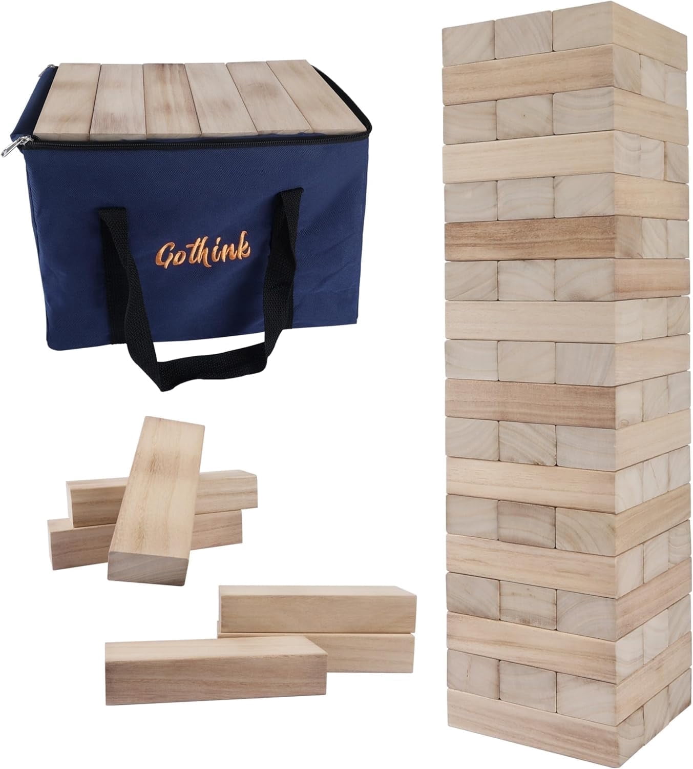 Fugocen Giant Tumble Tower Game for for Kids Adults Family Large ...