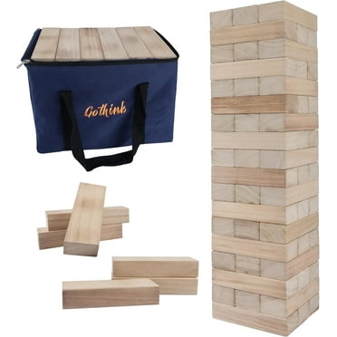 Jenga Giant - JS7 Oversized Extra Large Hardwood Stacks Up to 5 feet ...
