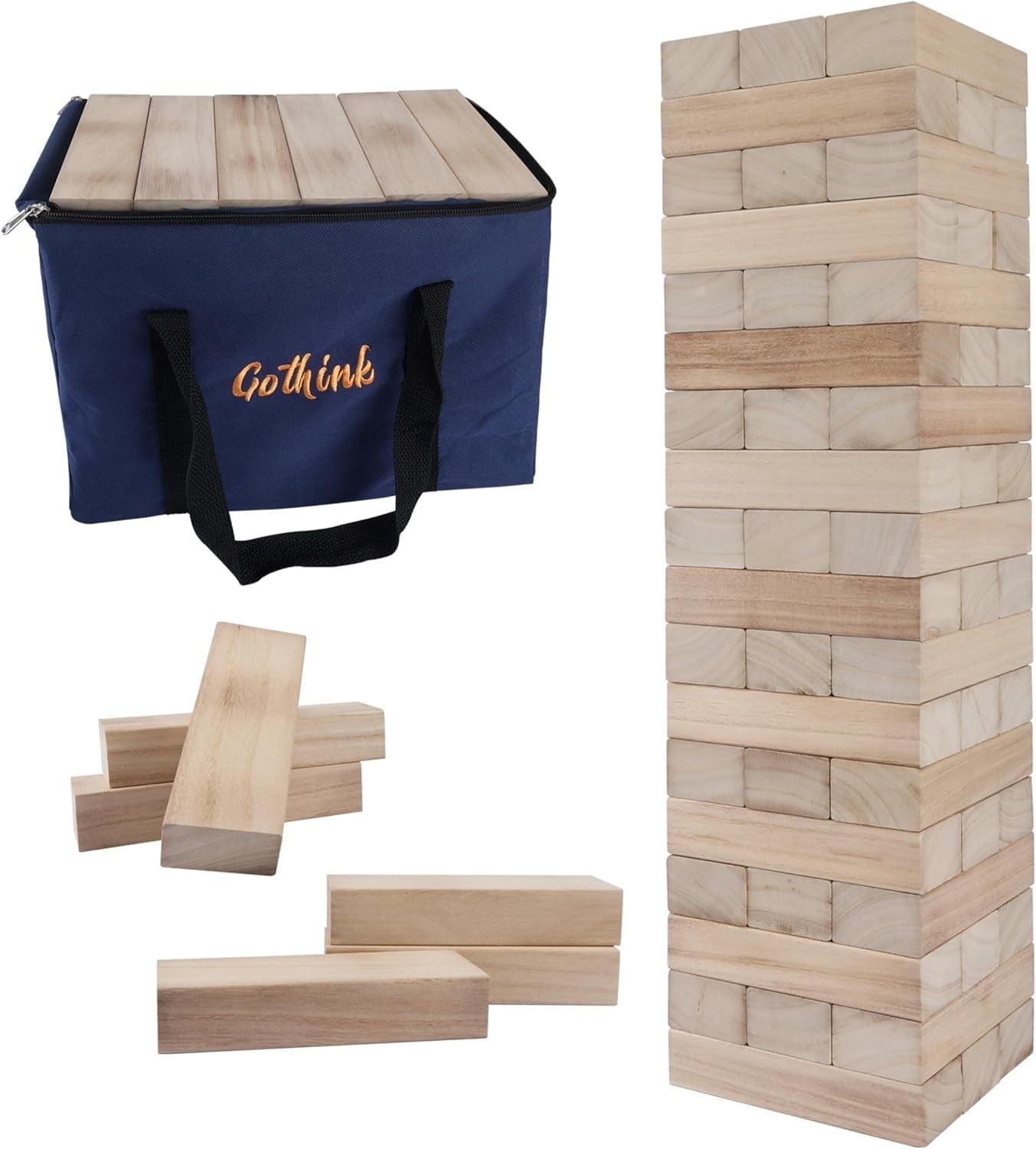 Fugocen Giant Tumble Tower Game for for Kids Adults Family Large ...