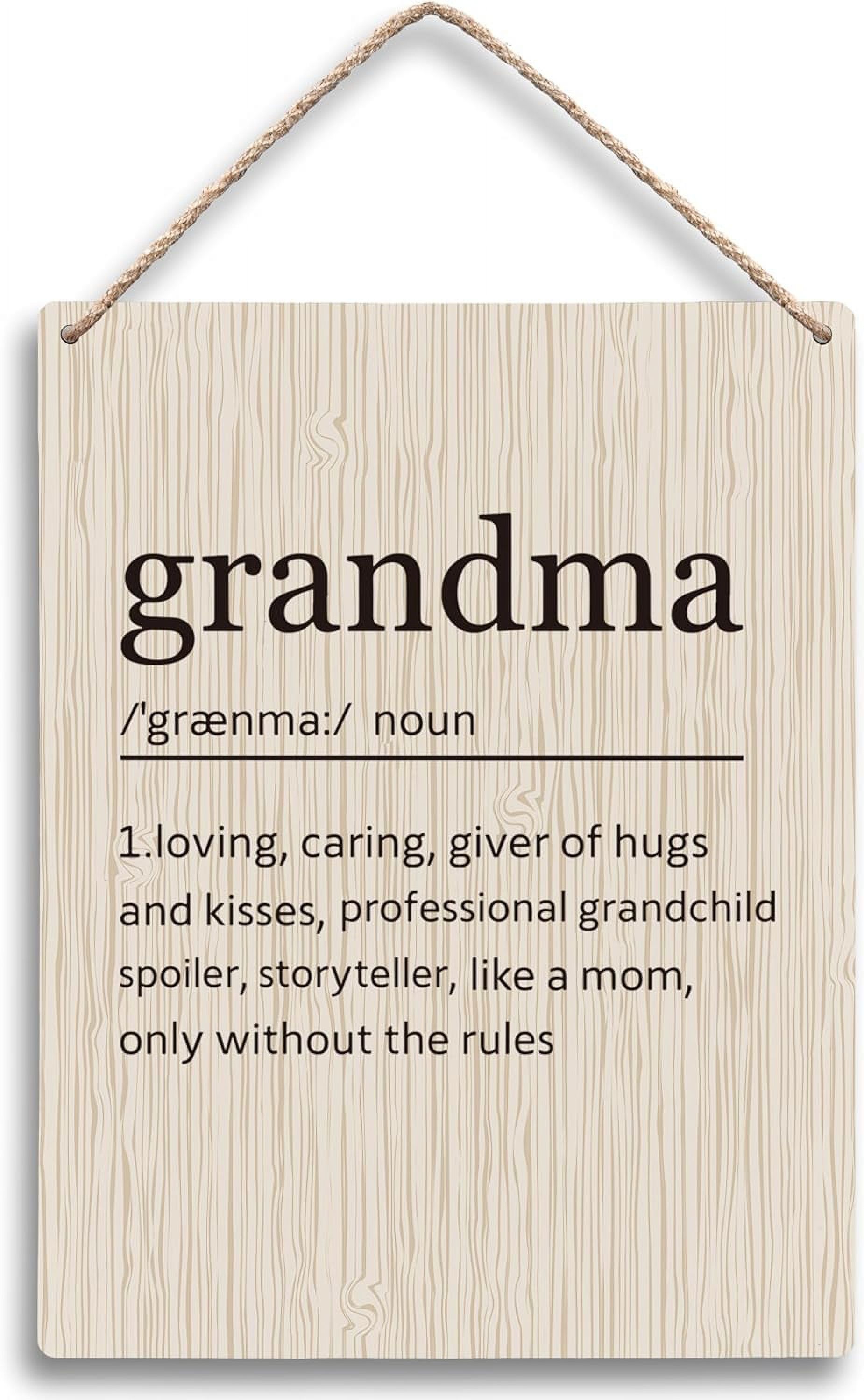 Fugwn Grandma Definition Wooden Signs 8X10, Grandma Gifts, Gifts For ...