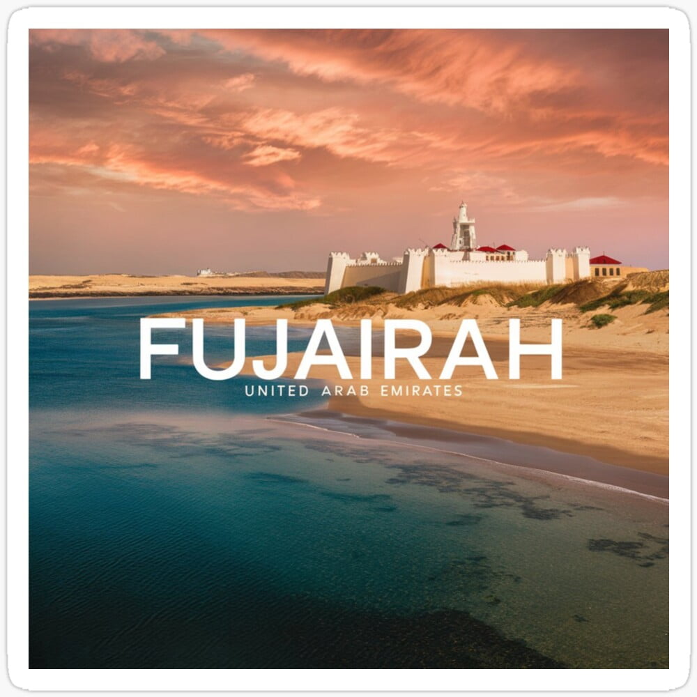 Fujairah,United Arab Emirates Sticker Phone Decal Water Bottle Stickers ...