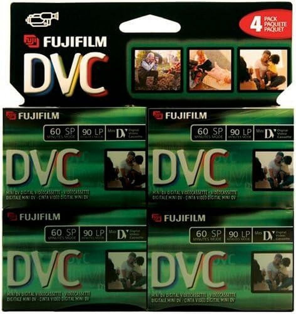 Fuji 4 Pack 60-Minute MiniDV Tapes (DVCM604PK) - Walmart Business Supplies