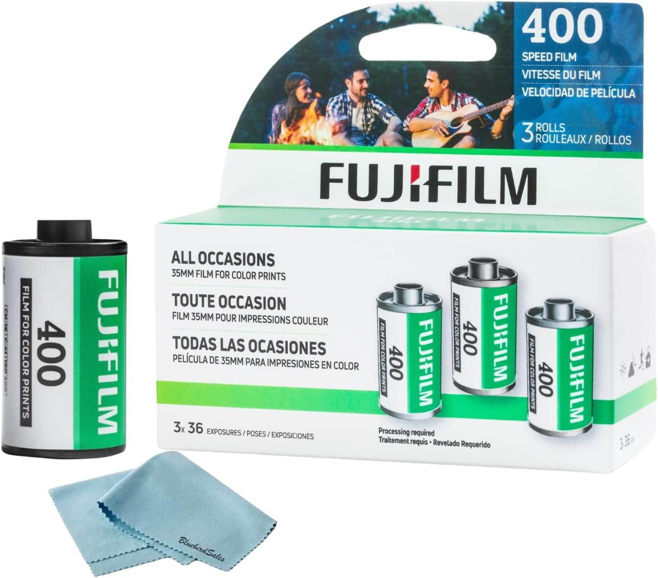 Fuji 400 Color Negative Film (35mm Roll Film, 36 Exposures, 3-Pack ...