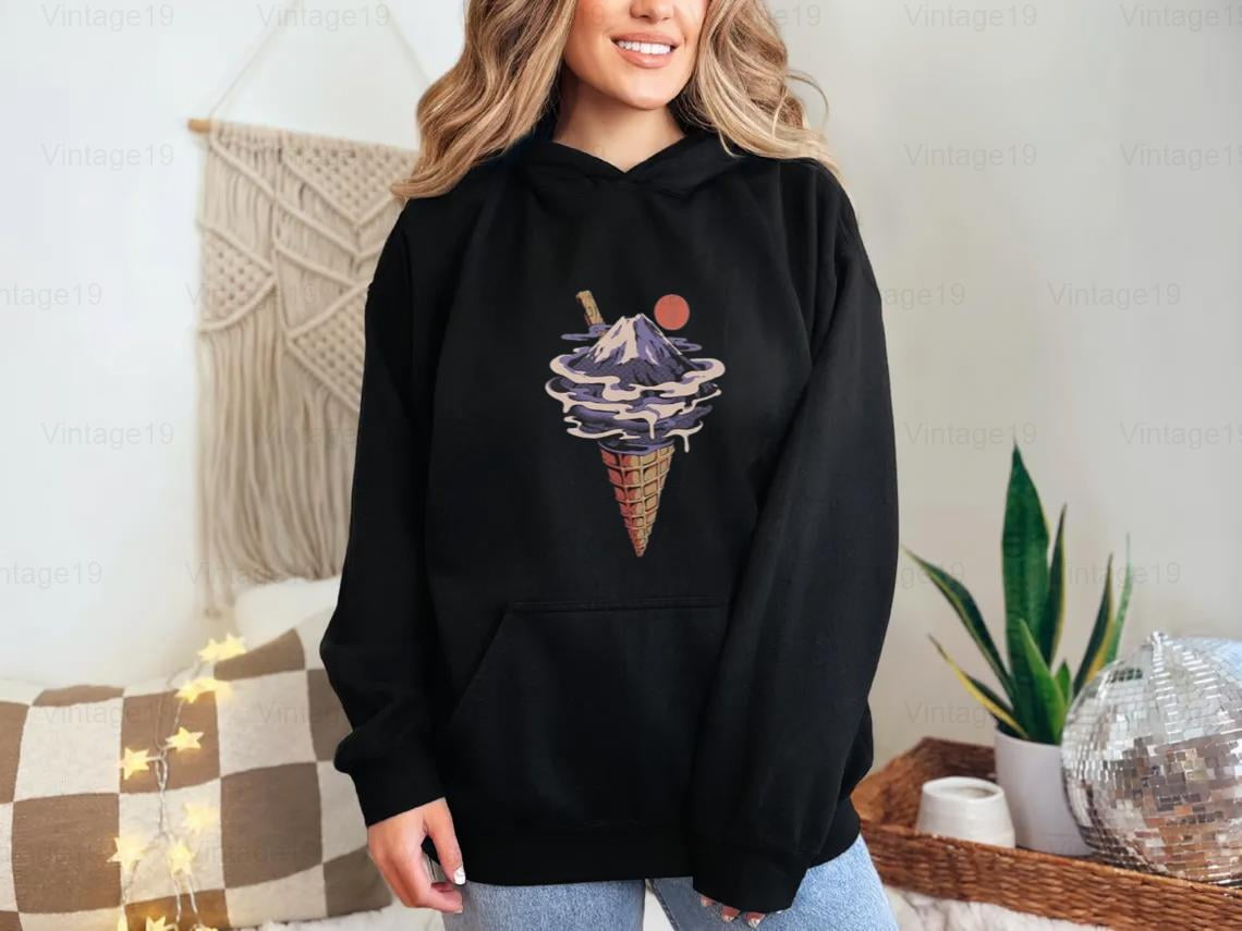 Fuji Flavor Hoodie with Bright and Bold Japanese Art Style, for men & women, up to size 5XL ...