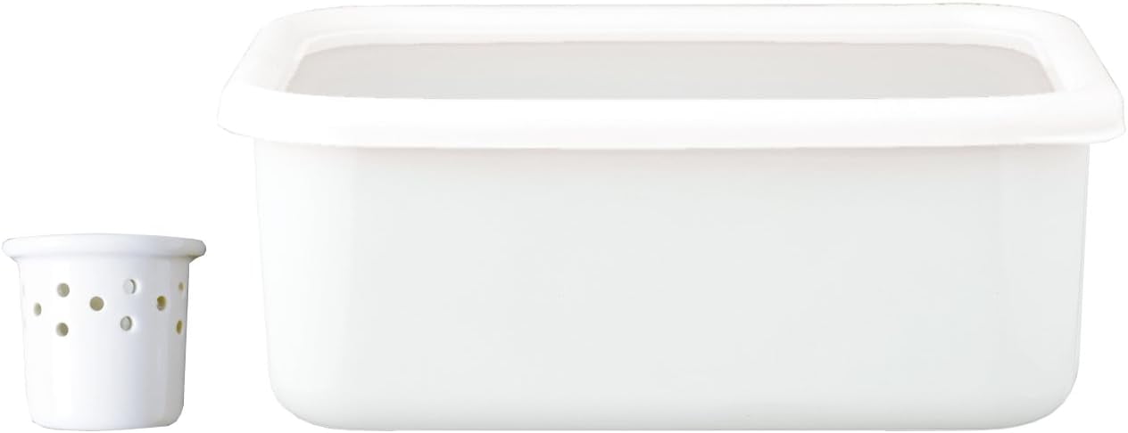 Fuji Hollow NK-201 Enameled Pickles Container, Little Bran Pickled ...