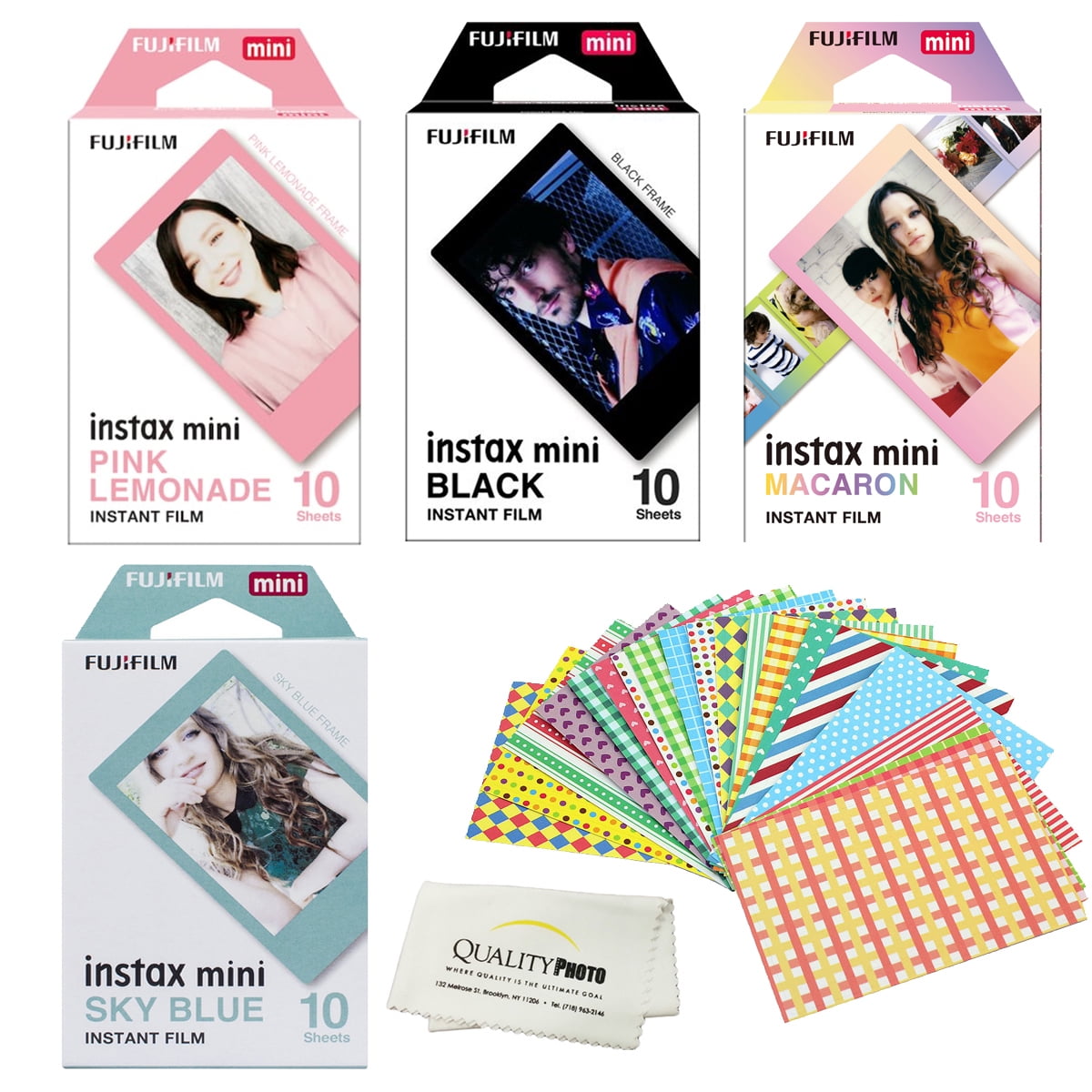 Fuji Instax Films For Fujifilm Instax Mini Series Cameras 4 Assorted ...