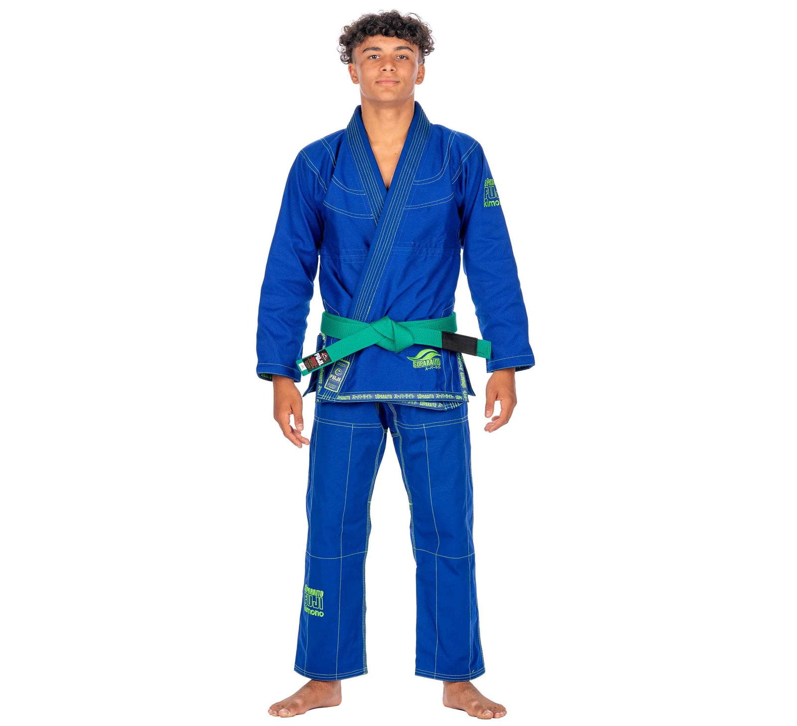 Fuji Kids Suparaito Brazilian Jiu Jitsu BJJ Gi - Blue (C2) - Walmart.com