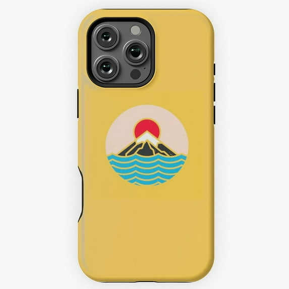 Fuji Mountain Minimal Japanese Art iPhone Case 17 16 15 14 13 12 11 Pro ...