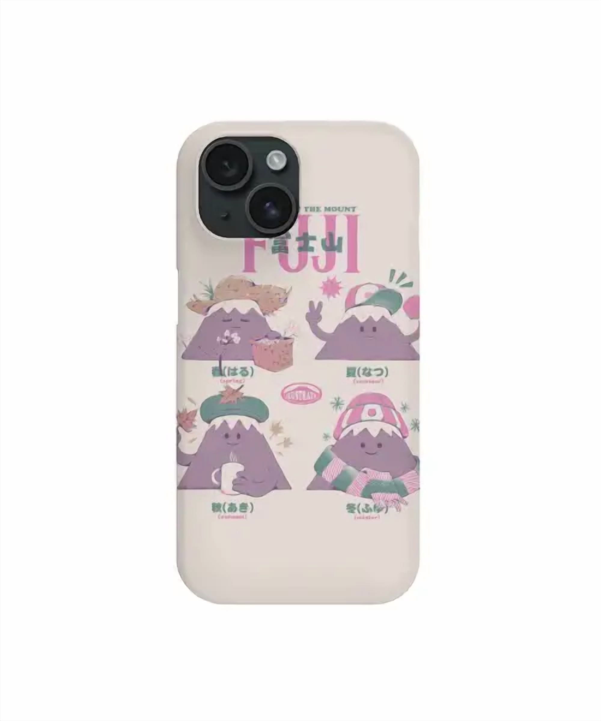 Fuji Seasons Japanese Mountain Nature Phone Case for iPhone 16 15 14 13 ...