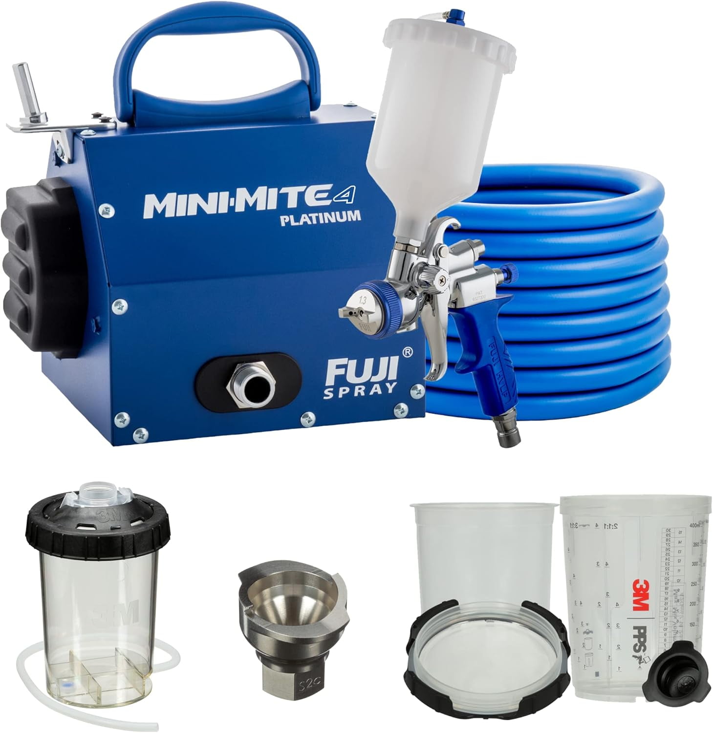 Fuji Spray Mini Mite 4 Platinum Gravity Feed HVLP Spray System with 3M ...