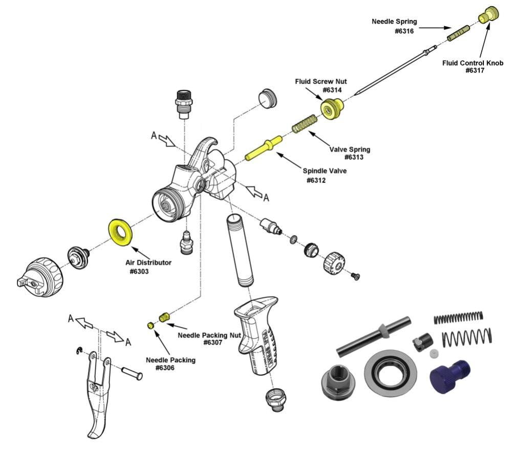 Spray Gun Parts Diagram