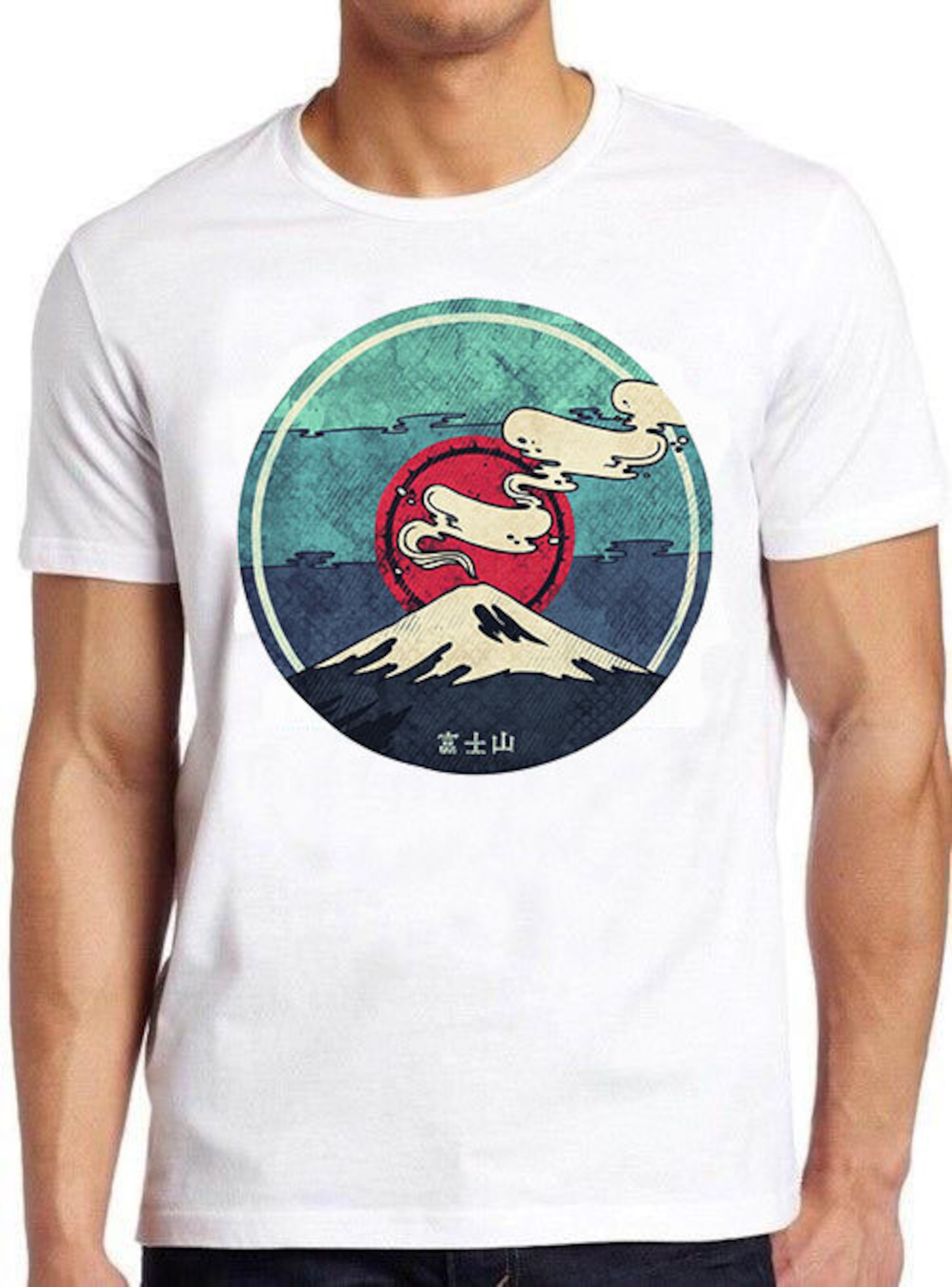 Fuji T Shirt Fuji-san Mount Japan Iconic Volcano Tokyo Cool Gift Tee ...