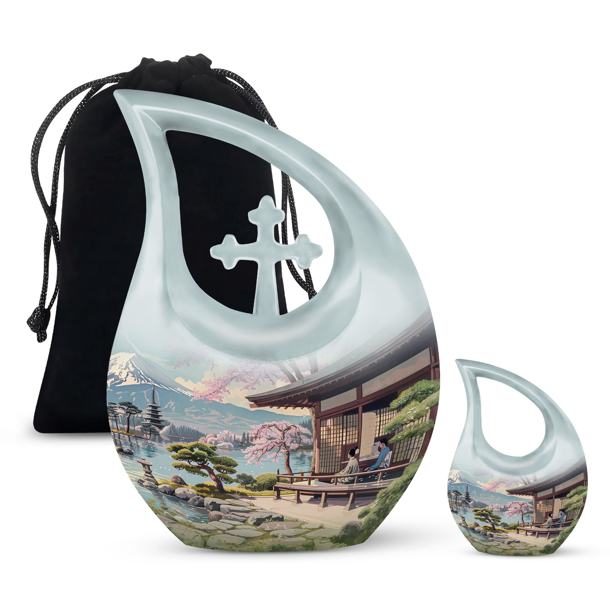 Fuji View From The Urn - Memorial Ashes Keepsake - Urns For Human Ashes ...