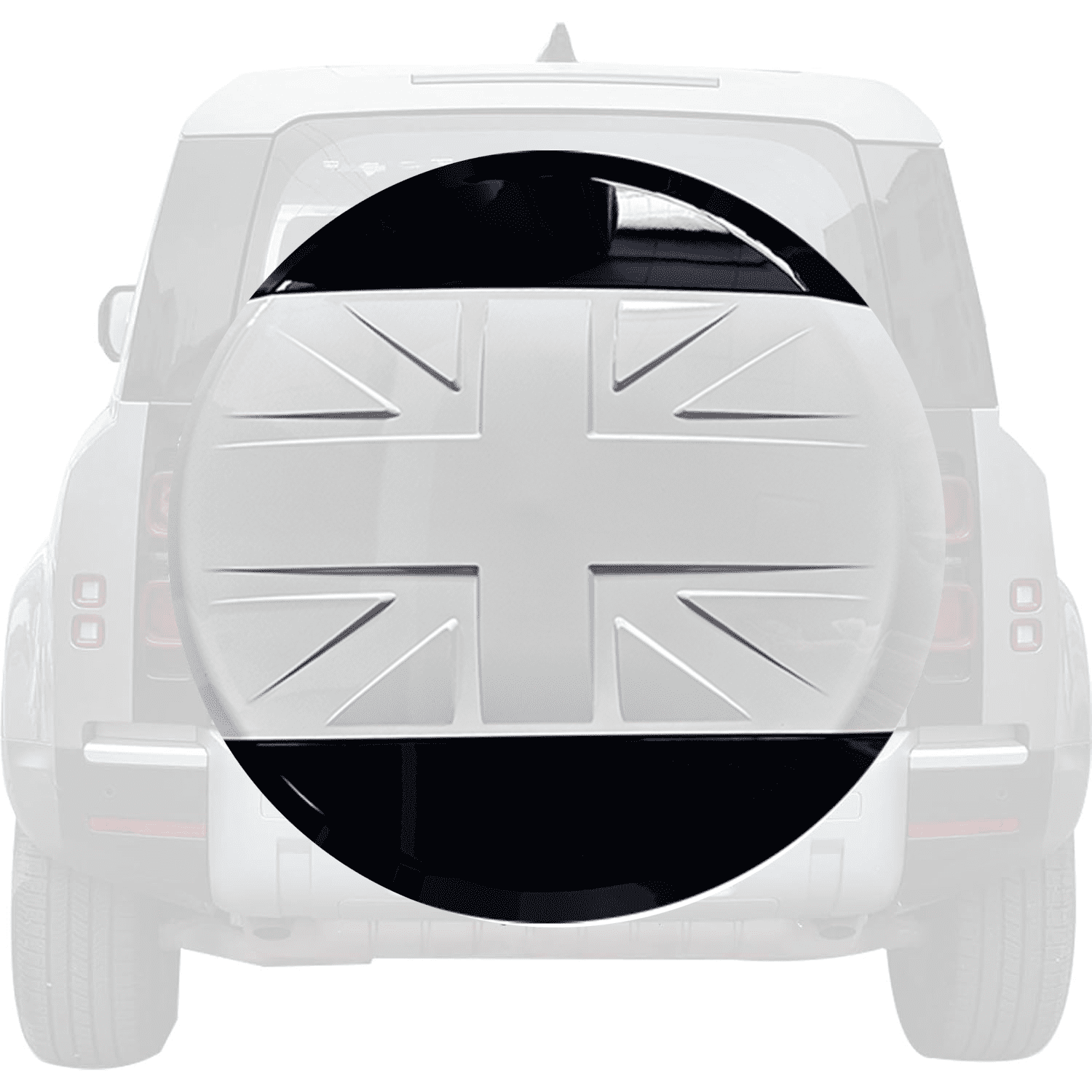 Fuji White Spare Tire Cover Wheel Cover Fit LR Defender 2020-2025 ...