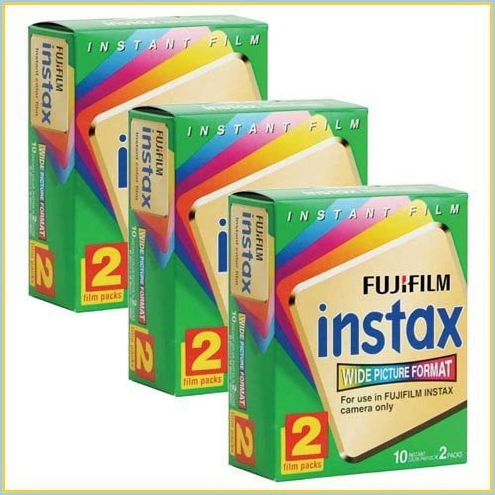 FujiFilm Fuji Instax Instant Film Twin Pack - Two Packs Of 10 (Bundle ...