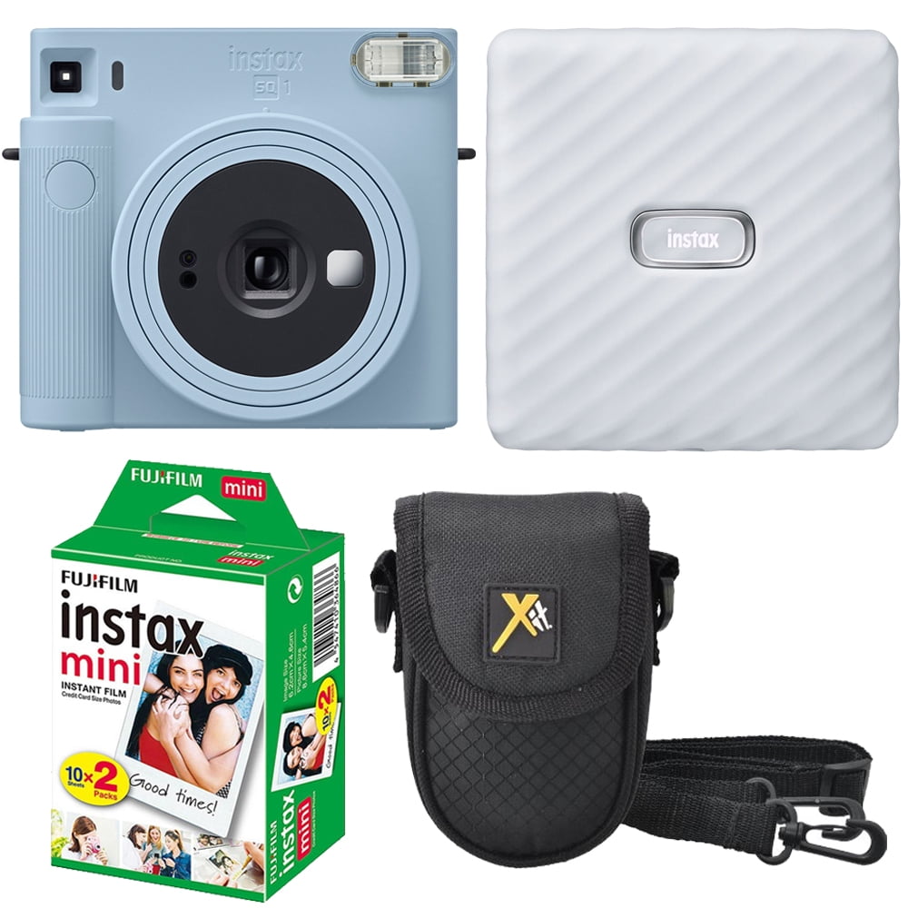 FujiFilm INSTAX SQUARE SQ1 Instant Film Camera (Glacier Blue) + Camera ...